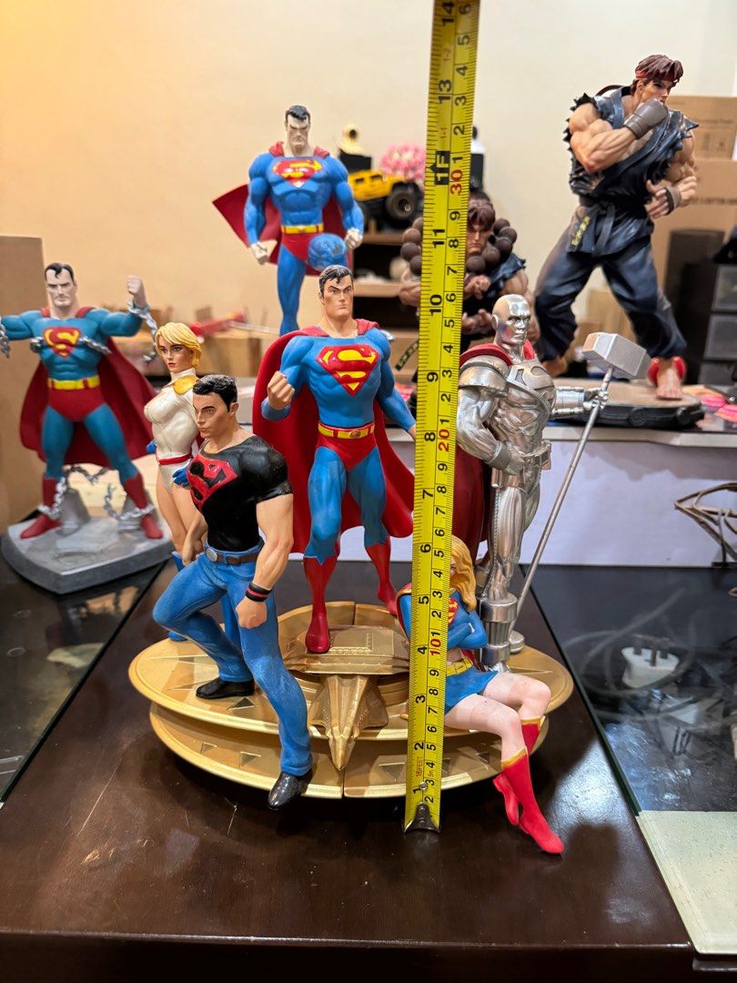 Superman Family Multi Part Statue 1 & 2 Super boy , superman , power ...