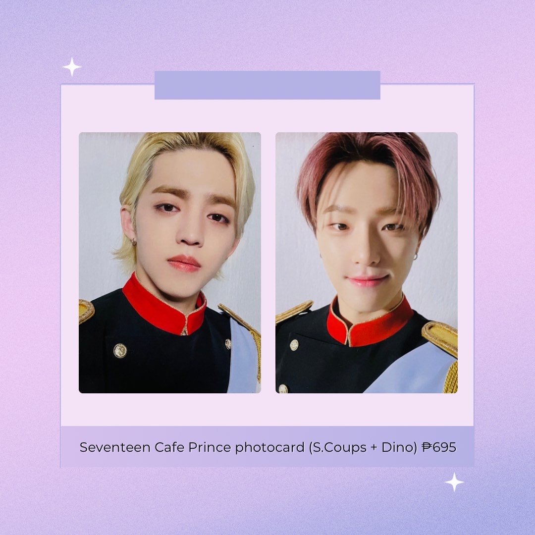 SVT Cafe Prince Photocard (Cheol + Dino), Hobbies & Toys, Memorabilia & Collectibles, K-Wave on ...