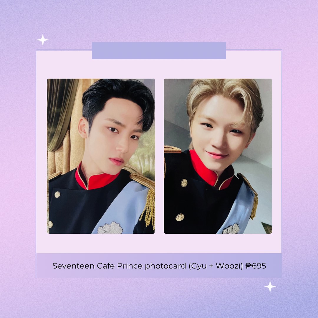 SVT Cafe Prince Photocard (Mingyu + Woozi), Hobbies & Toys, Memorabilia ...
