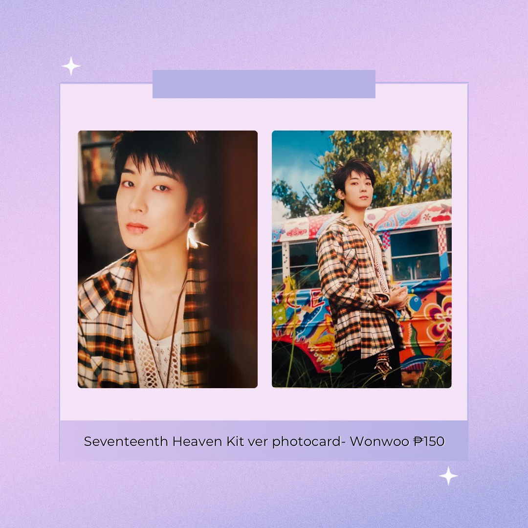 SVT Heaven Kit photocard (postcard size) member set - Wonwoo, Hobbies ...