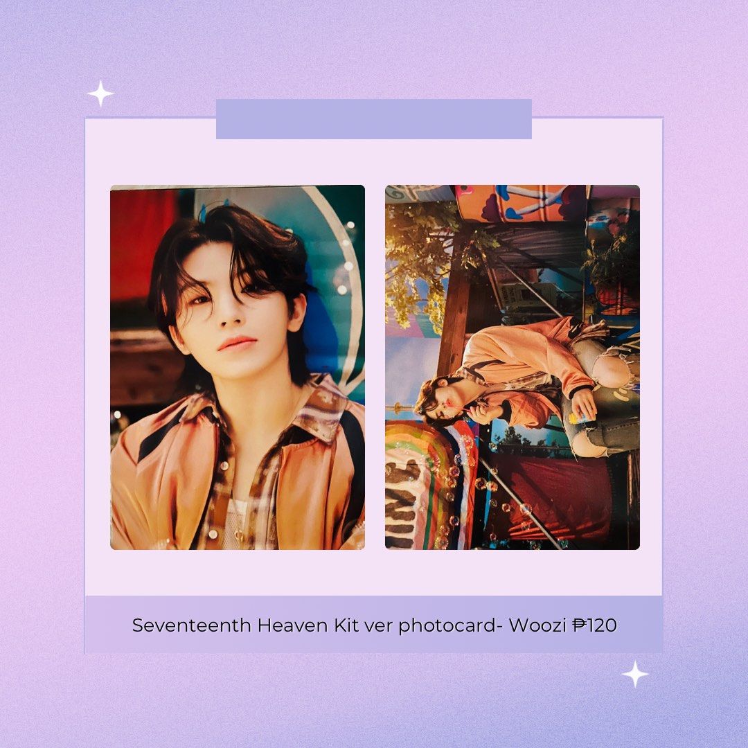 SVT Heaven Kit photocard (postcard size) member set - Woozi, Hobbies ...