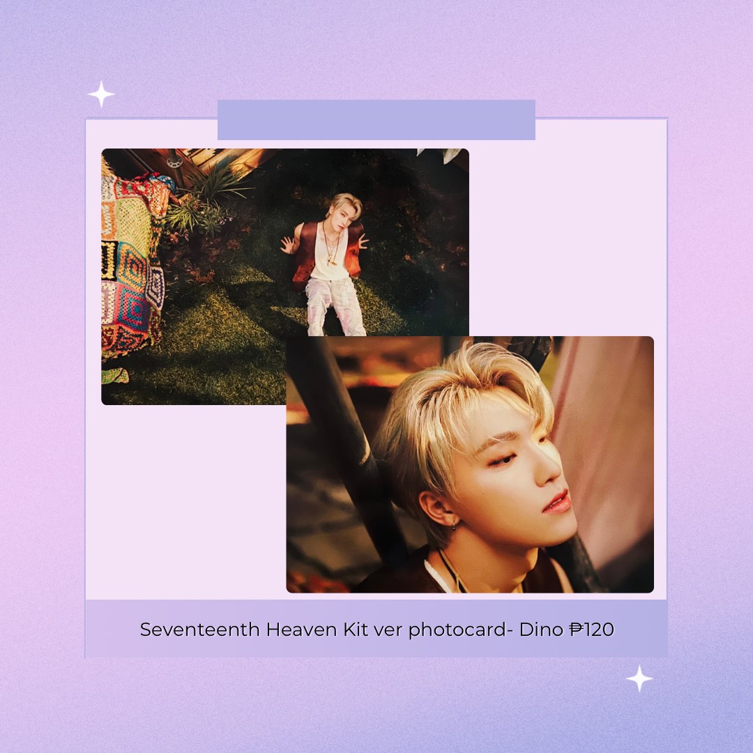 SVT Heaven Kit photocard (postcard size) member set - Dino, Hobbies ...