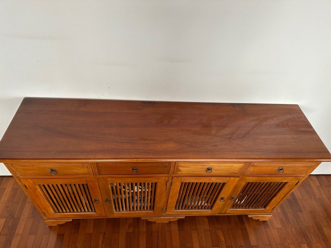 Teak Buffet Table, Furniture & Home Living, Furniture, Shelves ...