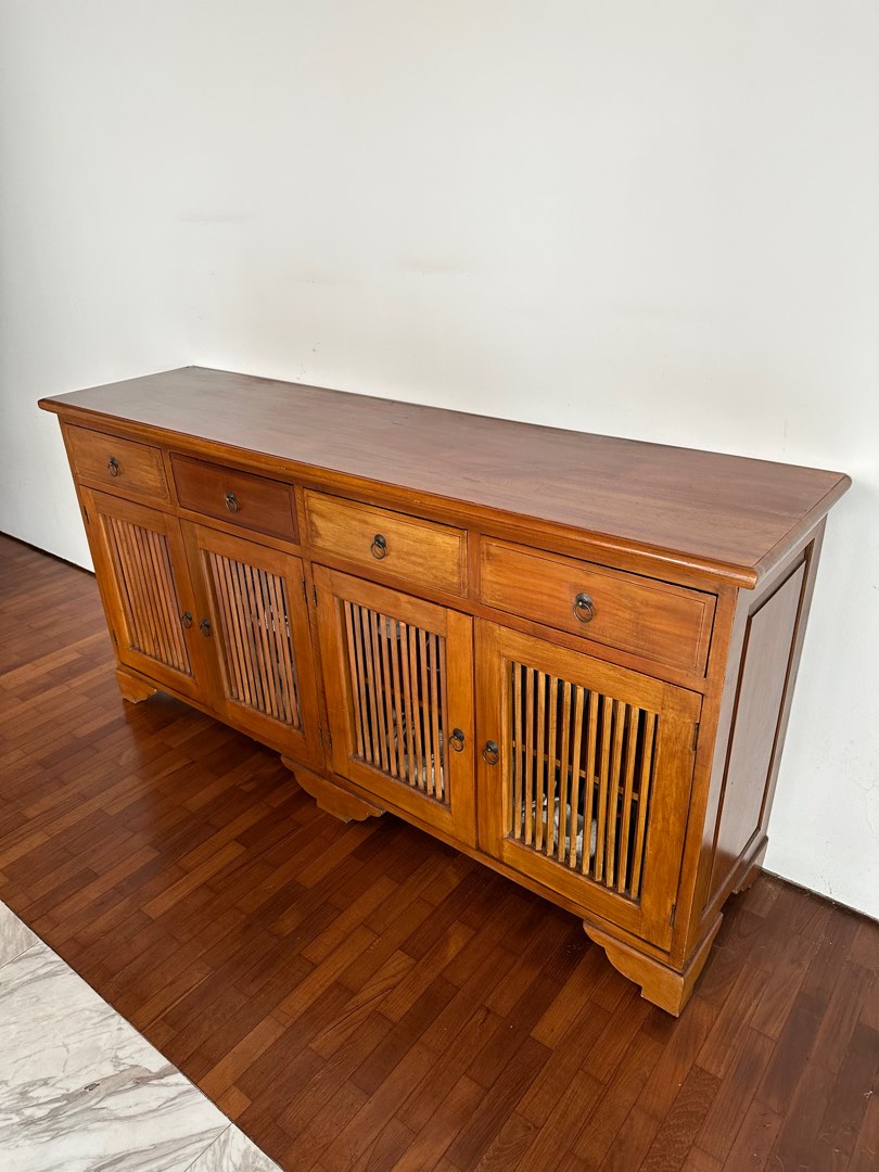 Teak Buffet Table, Furniture & Home Living, Furniture, Shelves ...