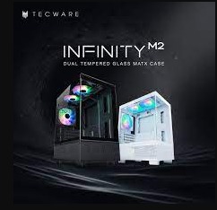 Tecware Infinity M2 Black/White Compact MATX Case 3 ARGB sync fans ...