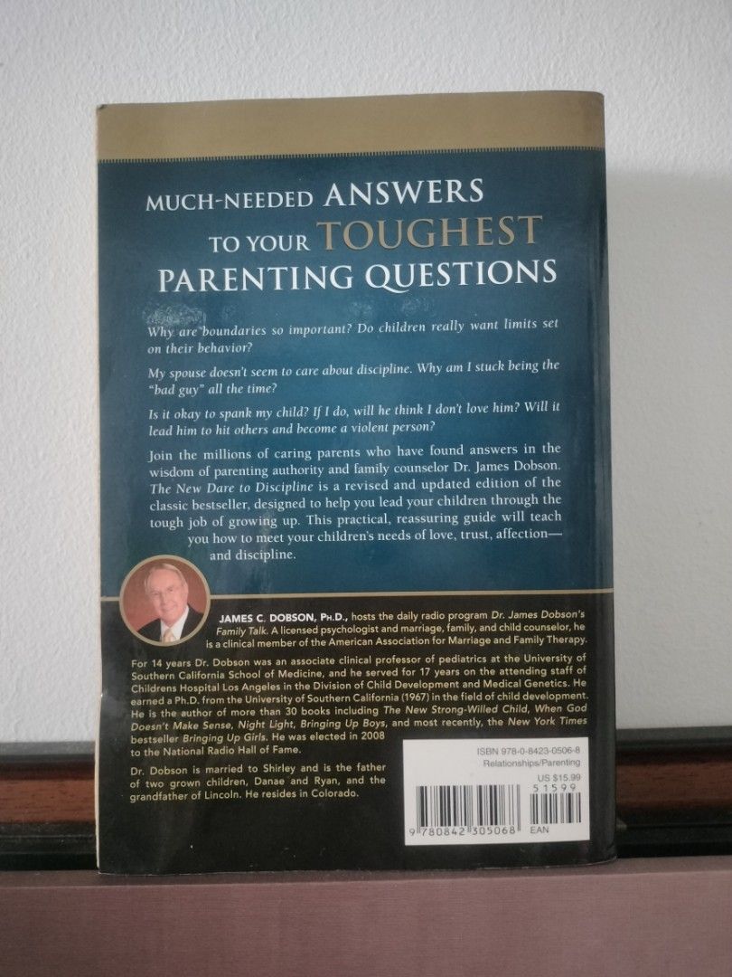 The New Dare To Disciple Book by Dr. James Dobson, Hobbies & Toys ...
