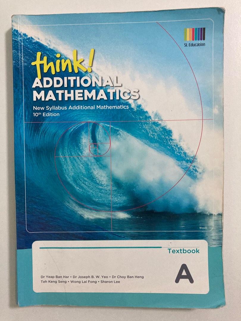 think! Additional Mathematics Textbook A, Hobbies & Toys, Books ...