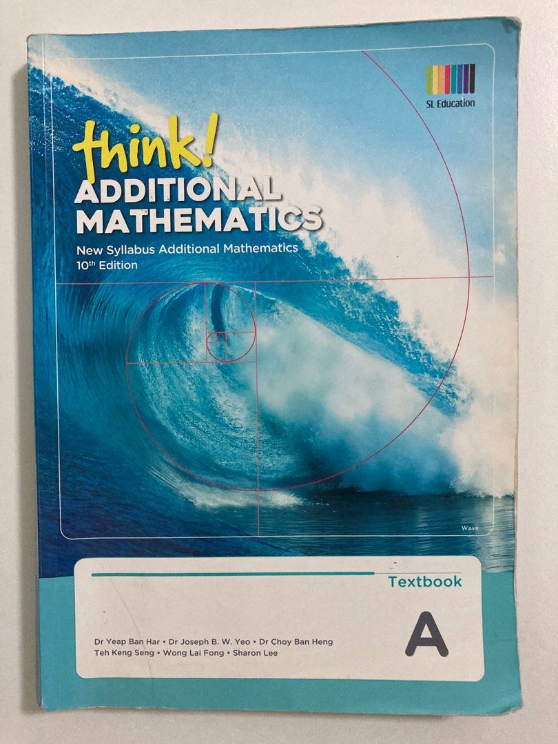think! Additional Mathematics Textbook A, Hobbies & Toys, Books ...