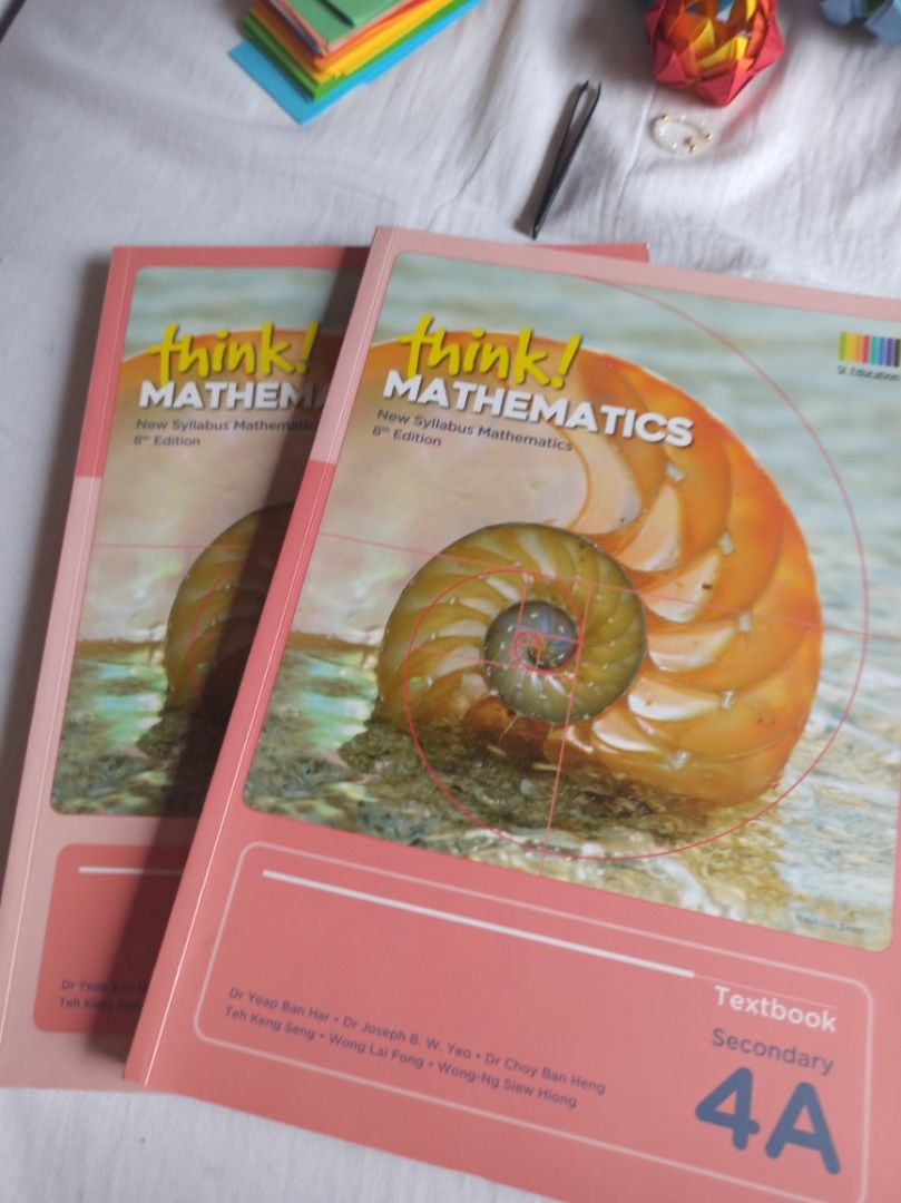 Think mathematics textbook sec 3 a, 3b 4a, 4b, Hobbies & Toys, Books ...
