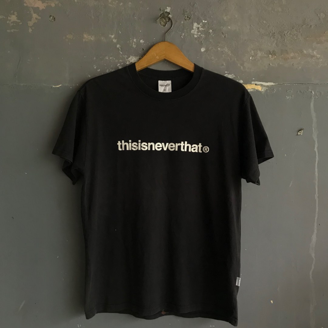 Thisisneverthat logo, Fesyen Pria, Pakaian , Atasan di Carousell