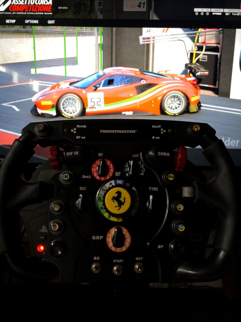 Thrustmaster Ferrari F1 wheel Add-on, Video Gaming, Gaming Accessories ...
