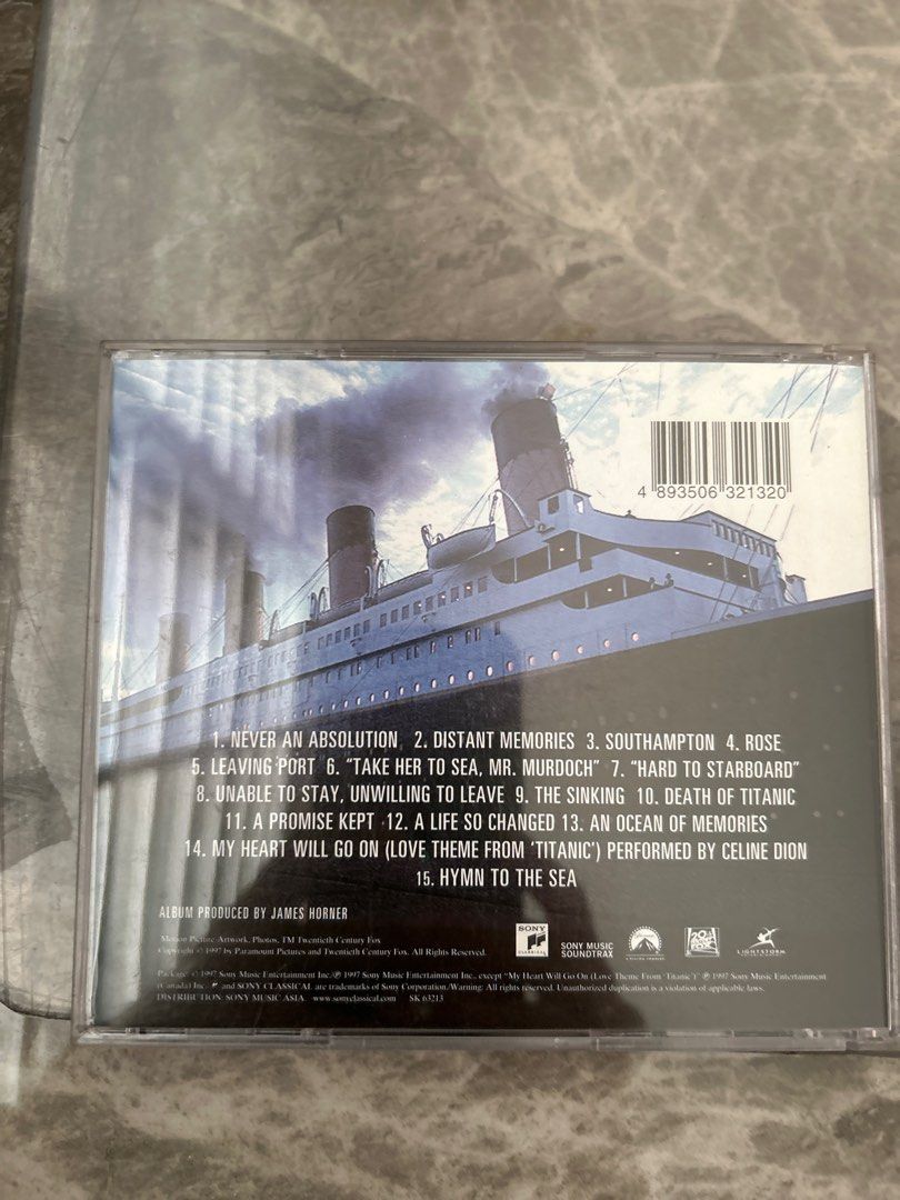 Titanic CD, Hobbies & Toys, Music & Media, CDs & DVDs on Carousell