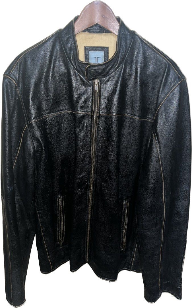Tom English Leather Jacket, Men's Fashion, Coats, Jackets and Outerwear ...
