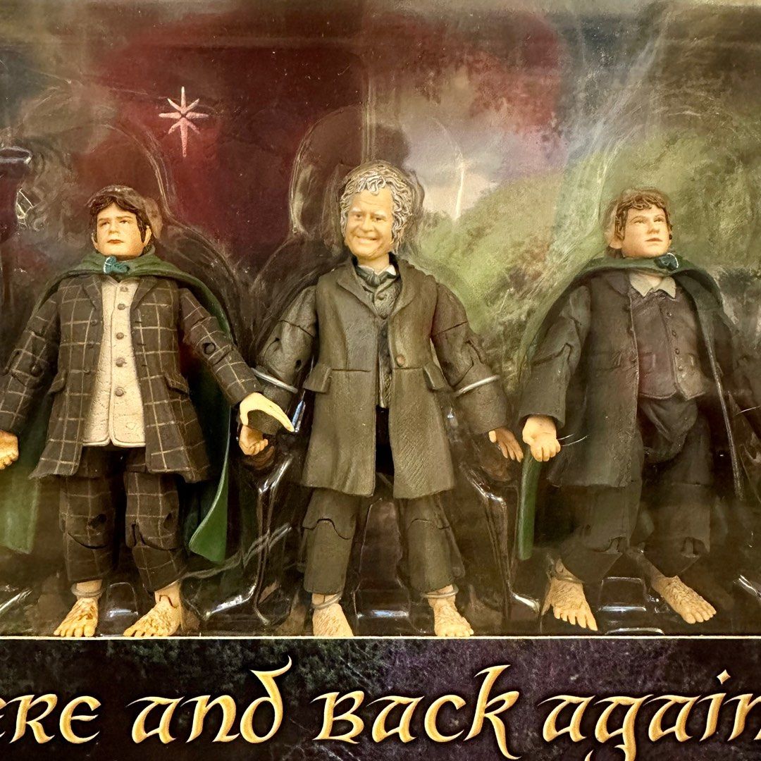 ToyBiz Lord of the Rings LOTR There and Back Again Deluxe Five Figured ...