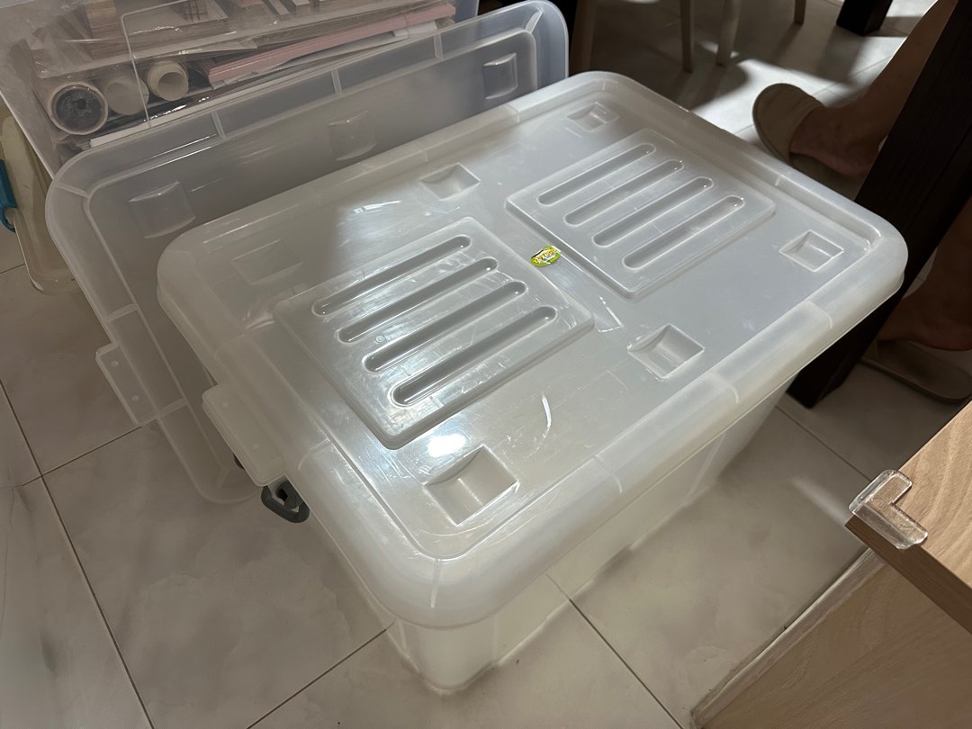 (Toyogo) 85L Large storage box, Furniture & Home Living, Home ...