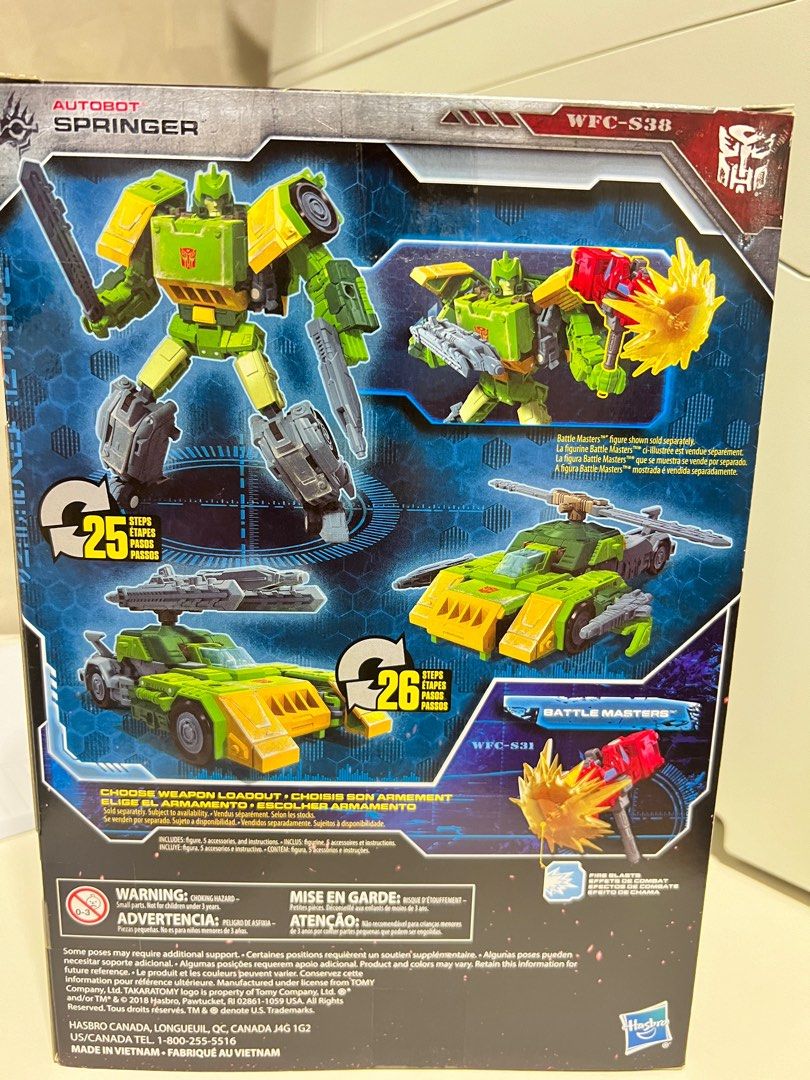 Transformers siege WFC Springer, Hobbies & Toys, Toys & Games on Carousell
