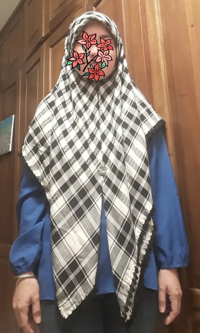 Tudung Arab head scarf Keffiyeh Kufiyya, Women's Fashion, Muslimah ...