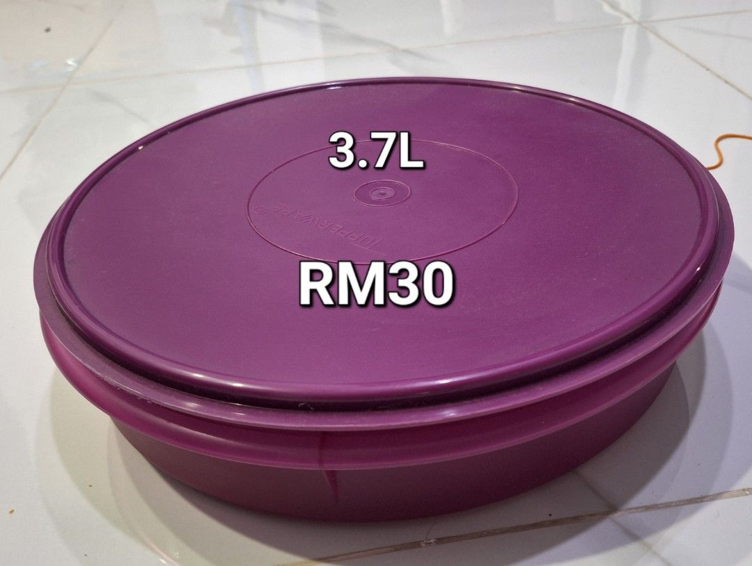 Tupperware Take A Lot 9.5L(1) & 3.7L(1), Furniture & Home Living ...