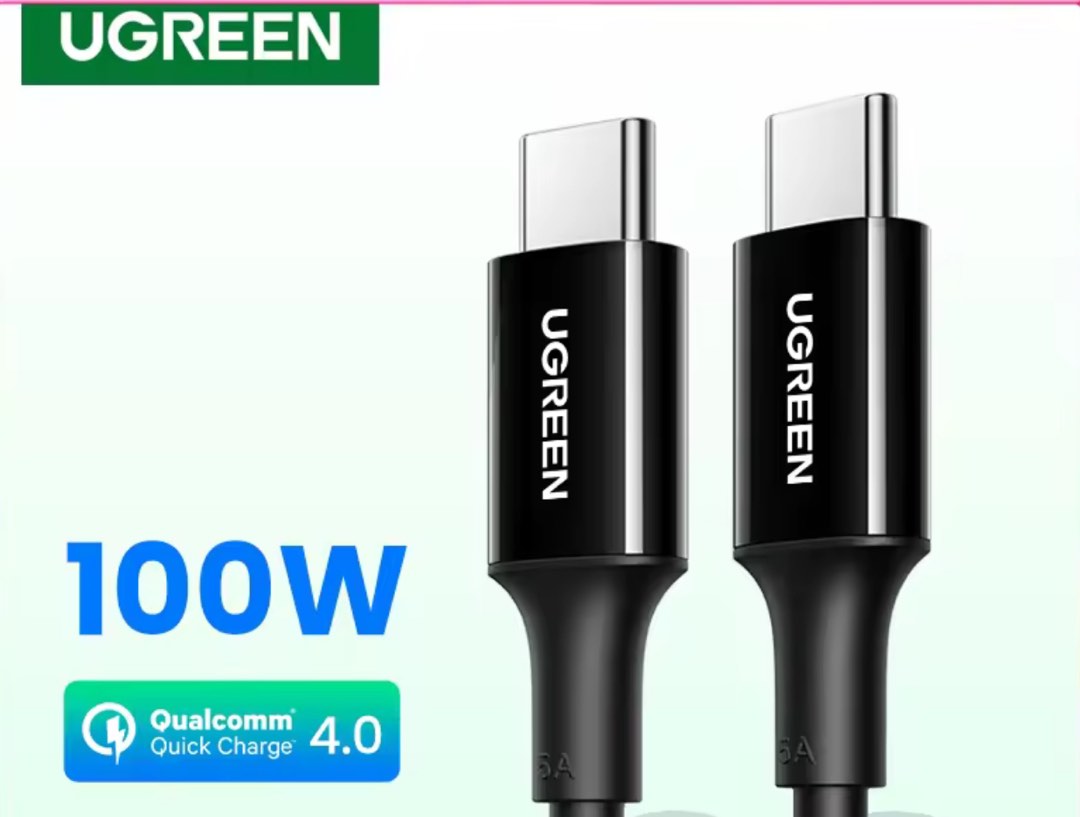 UGREEN 100W Type-C 1.5M Cable, Mobile Phones & Gadgets, Mobile & Gadget ...