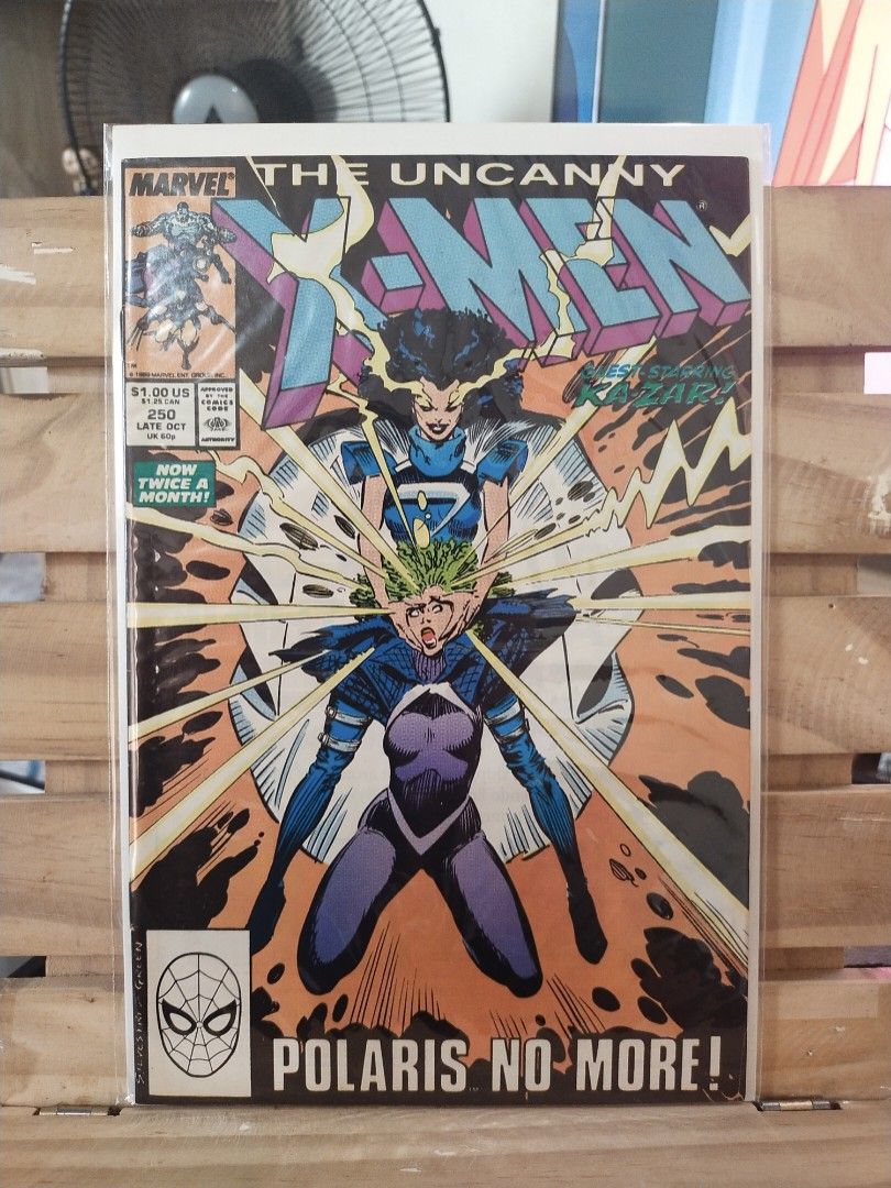 Uncanny X-Men #250, Hobbies & Toys, Books & Magazines, Comics & Manga ...