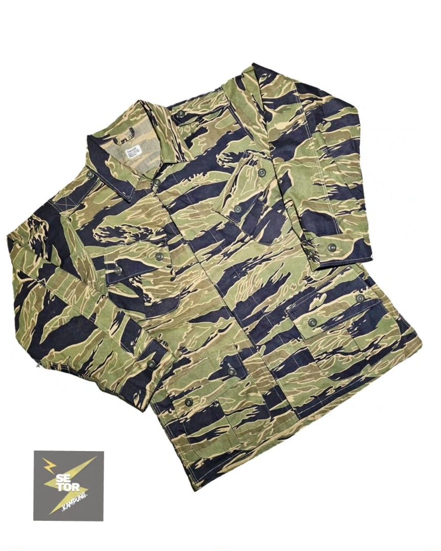 US Army Golden Tiger Stripe NamWar 1st Pattern TCU (Reproduction), Men ...