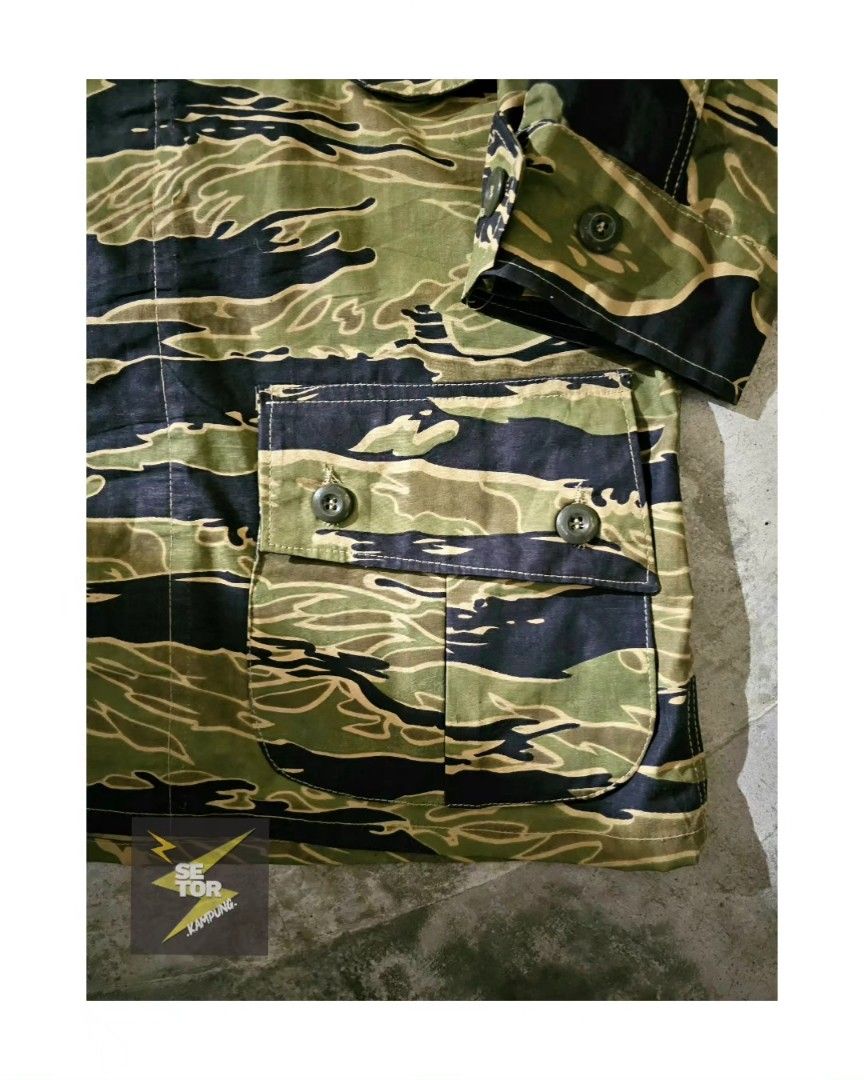 US Army Golden Tiger Stripe NamWar 1st Pattern TCU (Reproduction), Men ...
