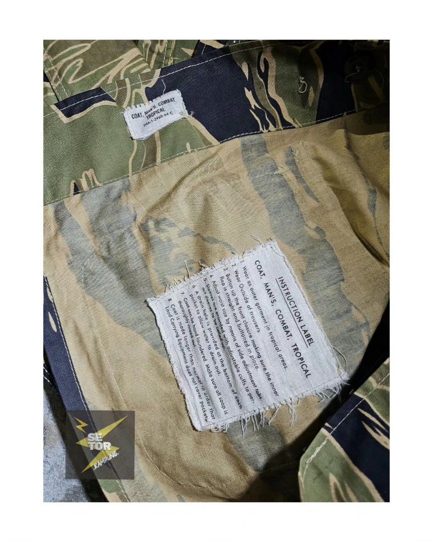 US Army Golden Tiger Stripe NamWar 1st Pattern TCU (Reproduction), Men ...