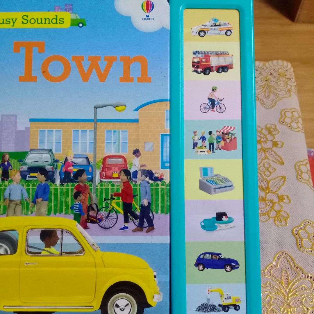 Usborne Busy Sounds Noisy Town, Hobbies & Toys, Books & Magazines ...