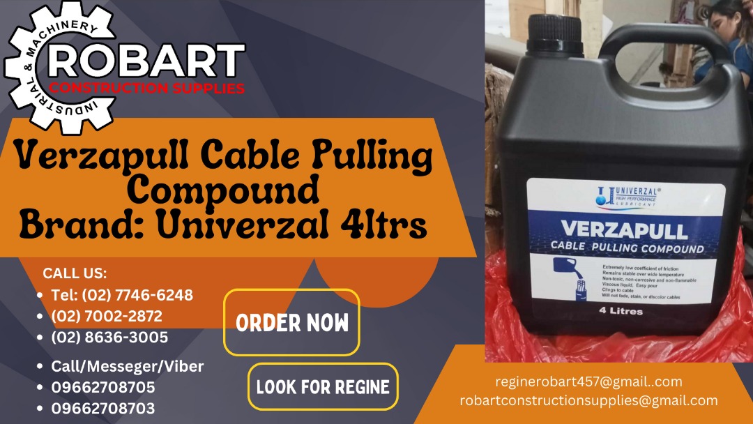 Verzapull Cable Pulling Compound Brand: Univerzal 4ltrs, Commercial ...