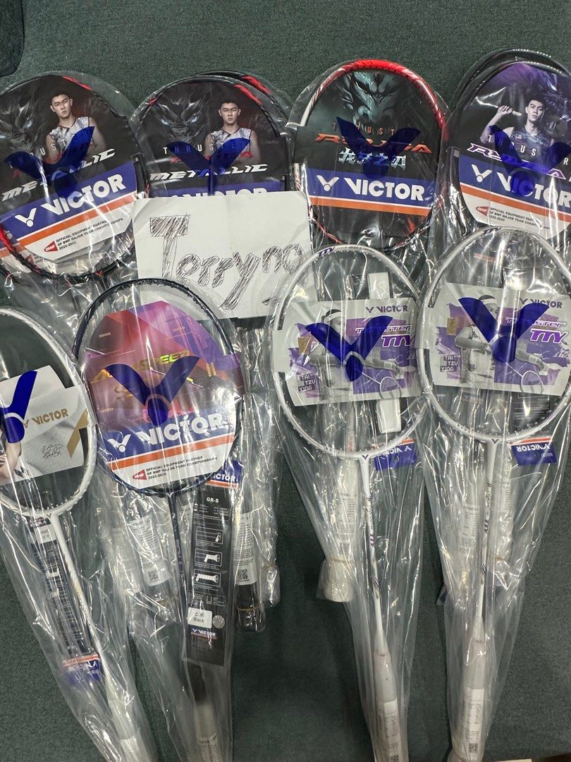 Victor badminton racket thruster ryuga metallic , ryuga 1 , ryuga 2 ...