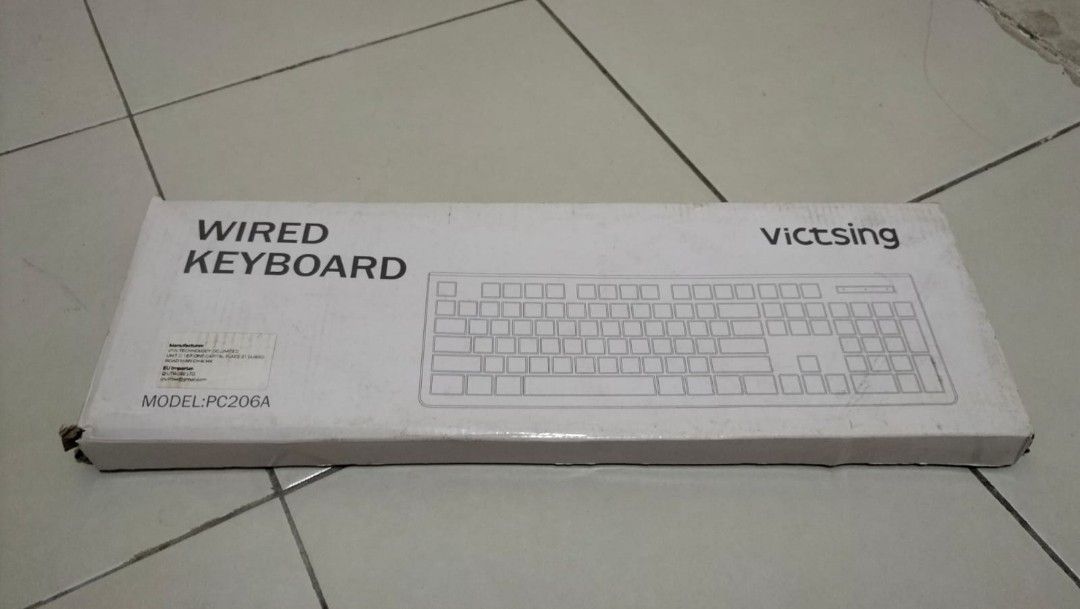 Victsing Wire Keyboard Model PC206A, Computers & Tech, Parts ...