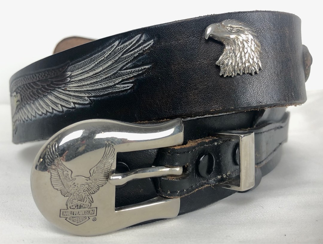 Vintage Harley Davidson Official Licensed Product Hand Tooled with Twin ...