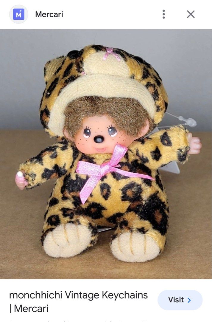 Vintage Monchichi Sekiguchi Mascot charm 265, Hobbies & Toys, Toys ...