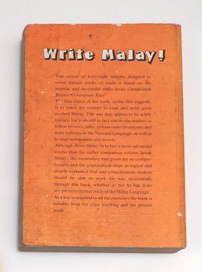 Vintage. Write Malay!, Hobbies & Toys, Books & Magazines, Storybooks on ...
