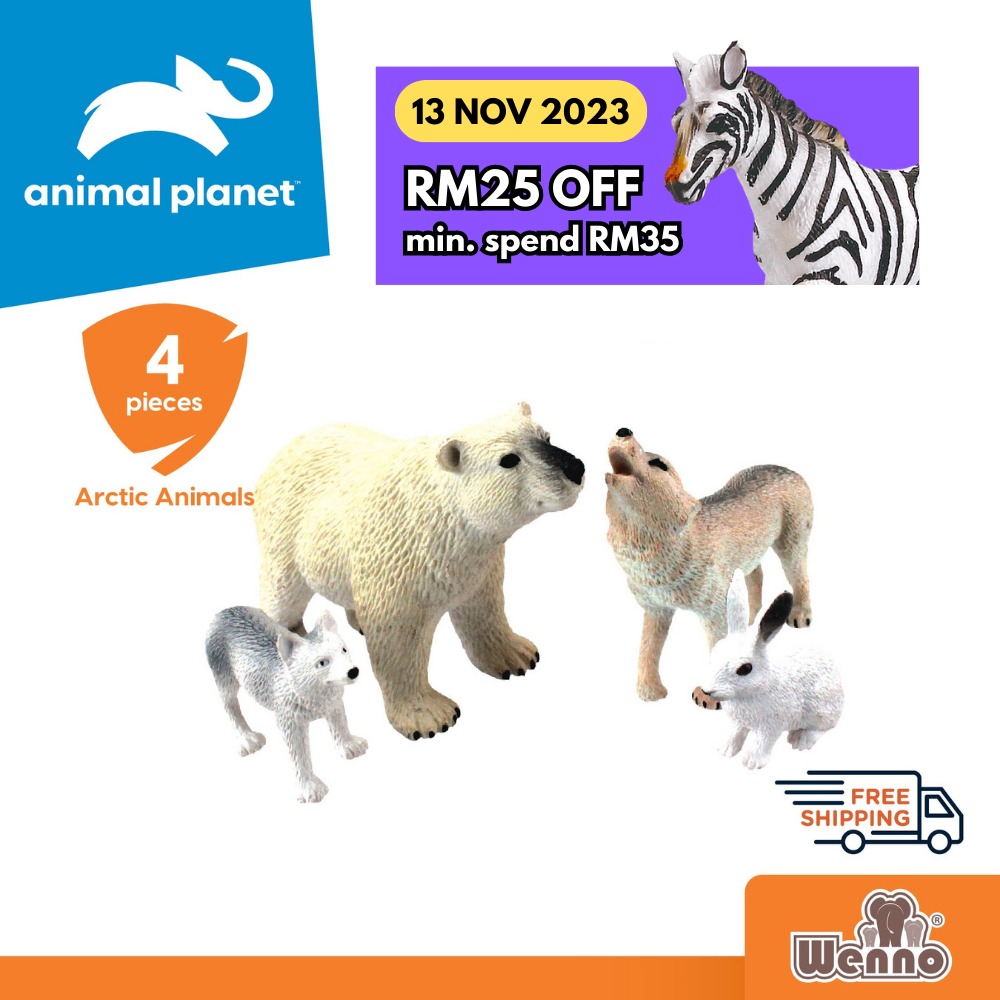 Wenno x Animal Planet 4-5pcs Animal Collection in window box ...