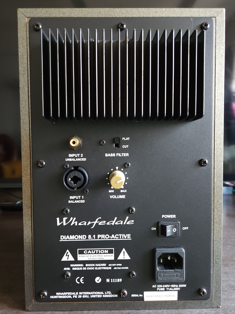 Wharfedale 8.1 Diamond active speaker with Bluetooth or Aiyima preamp ...