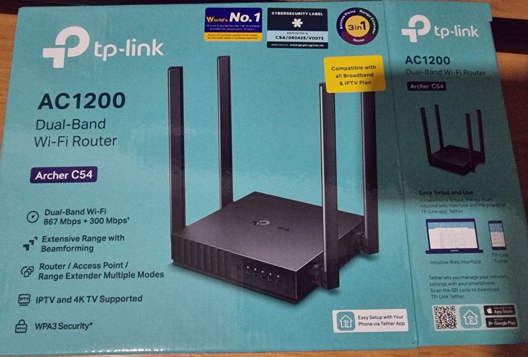 Wifi Router tp-link AC1200, Computers & Tech, Parts & Accessories ...