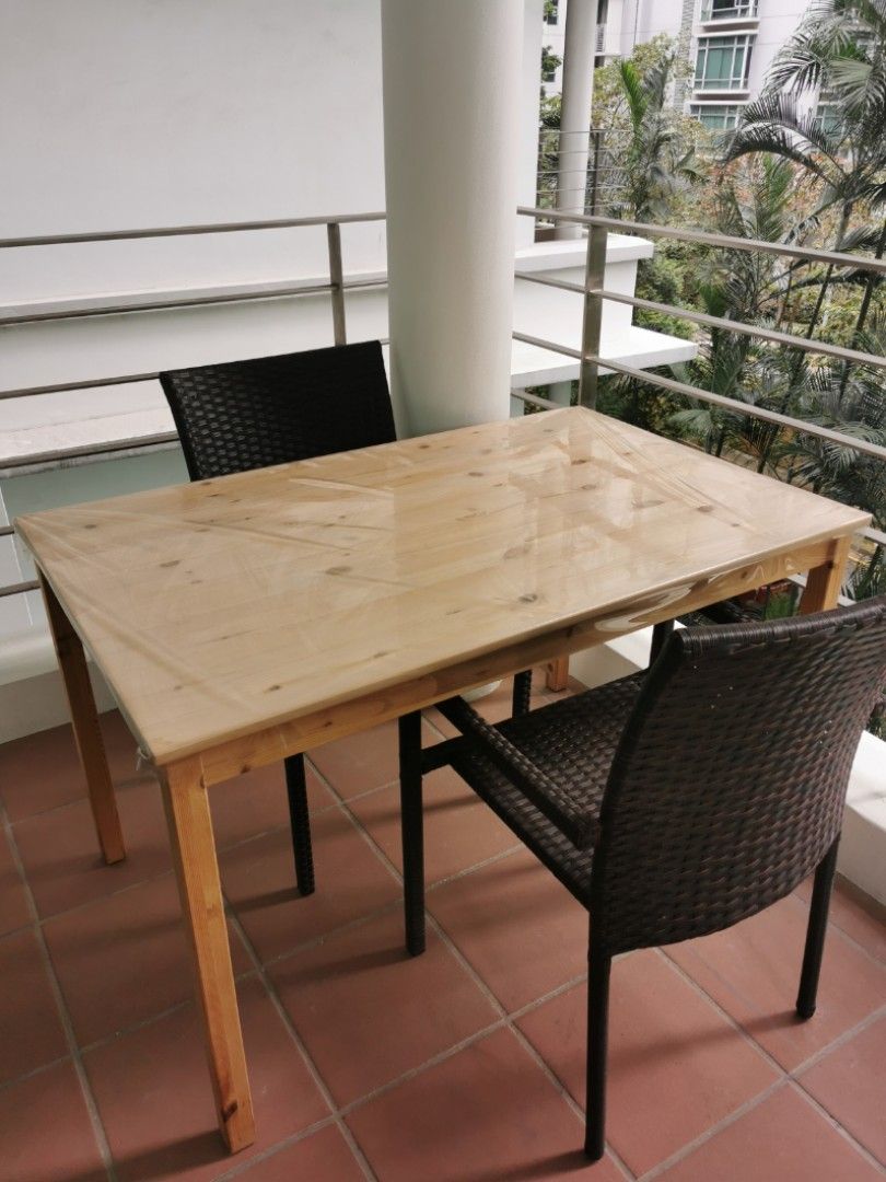 Wooden Dining Table, Furniture & Home Living, Furniture, Tables & Sets ...