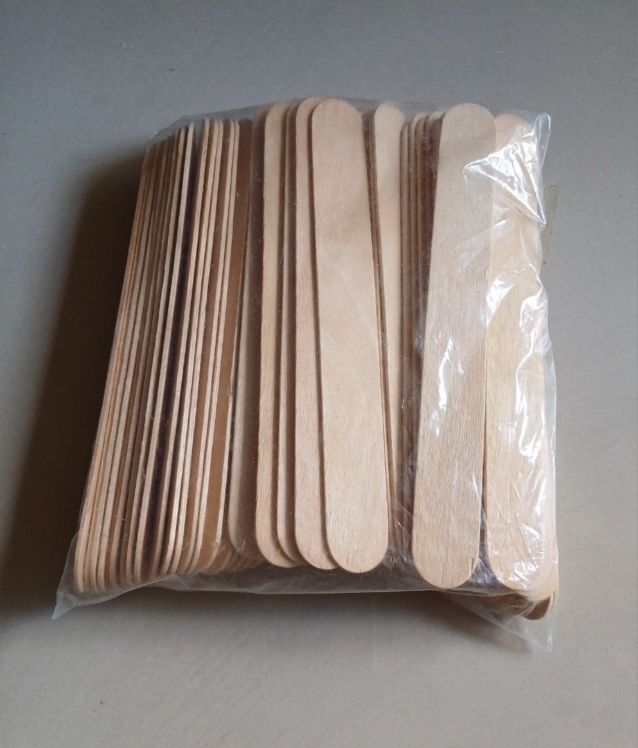 Wooden flat sticks for art and craft, Hobbies & Toys, Stationery ...