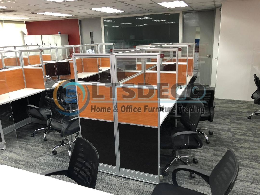 WORKSTATION OFFICE PARTITION AND FURNITURE, Furniture & Home Living ...