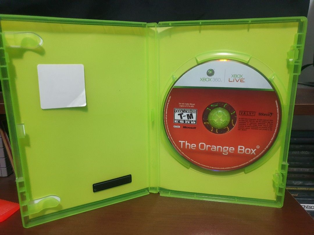 Xbox 360 The Orange Box Half-life 2 Team fortress Portal valve FPS games CD DVD ntsc us, Video ...