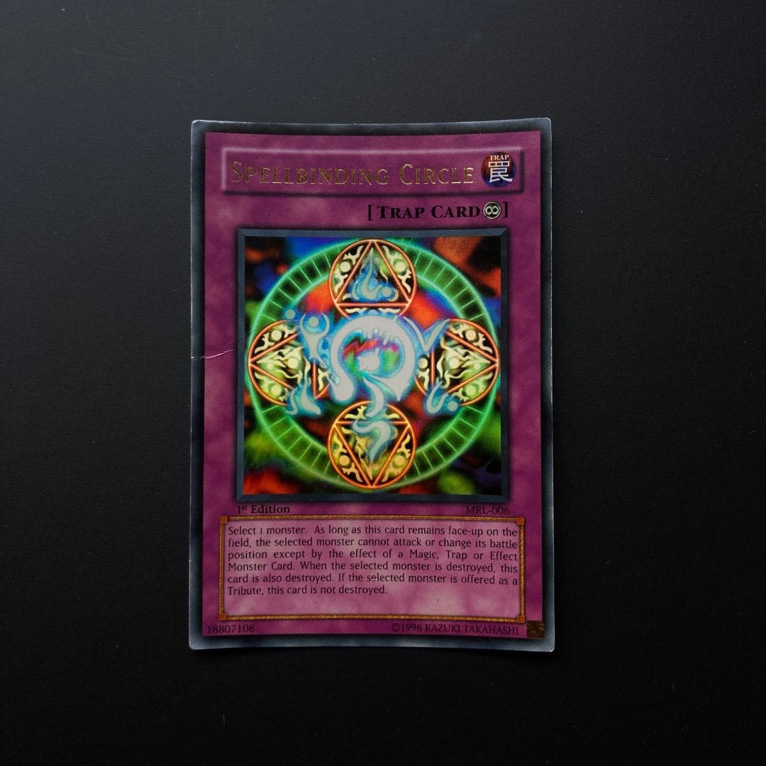 YU GI OH KONAMI Card Spellbinding Circle Gold Foil Rare English ...