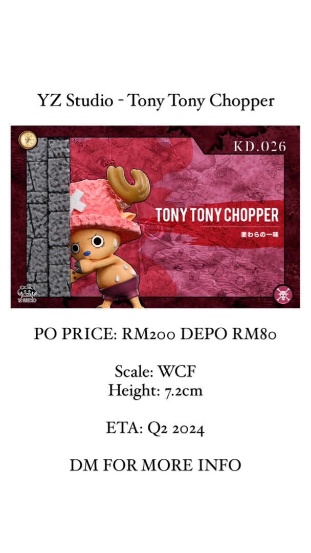 YZ Studio - Tony Tony Chopper, Hobbies & Toys, Toys & Games on Carousell