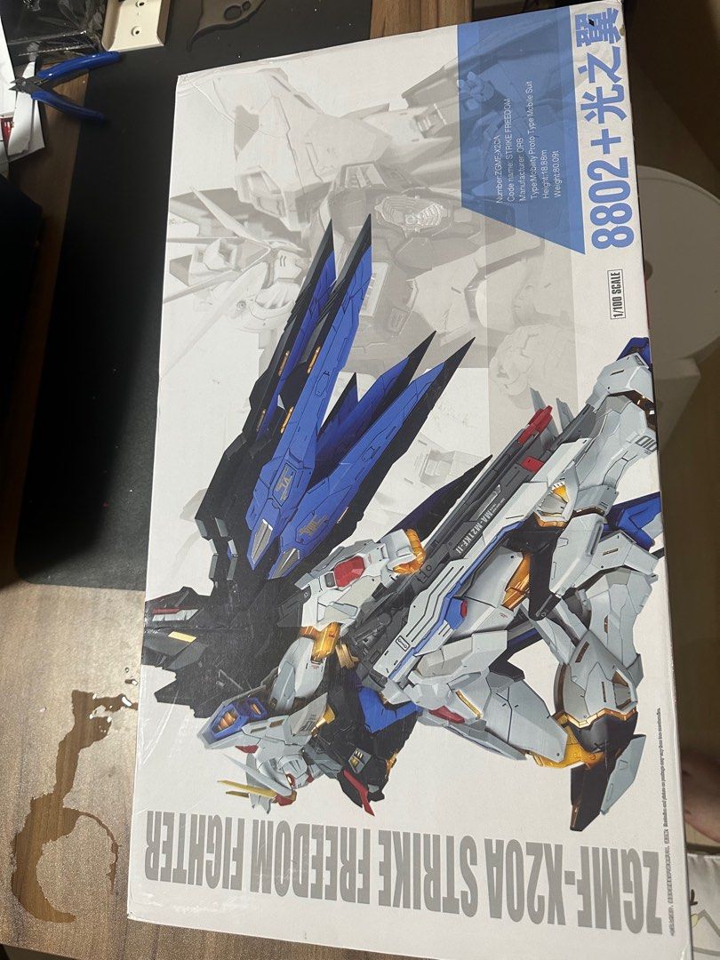 ZGMF-X20A Strike Freedom fighter 8802 MG, Hobbies & Toys, Toys & Games on Carousell