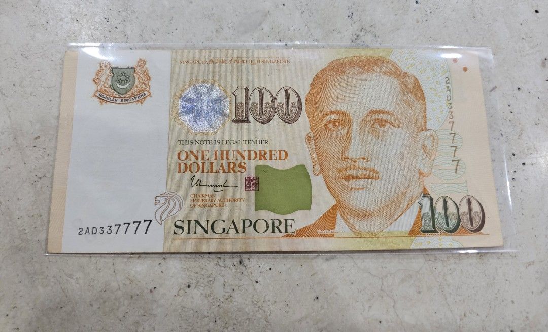 $100 Singapore notes, Hobbies & Toys, Memorabilia & Collectibles ...