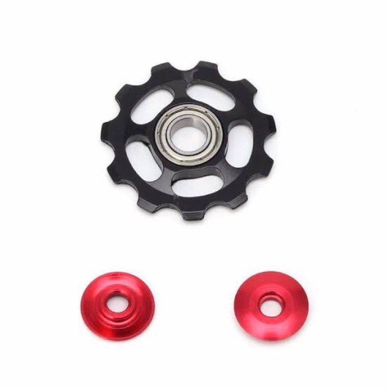 11T Road Bicycle MTB Mountain Bike Rear Derailleur Aluminum Alloy 11 Teeth Guide Roller Idler ...