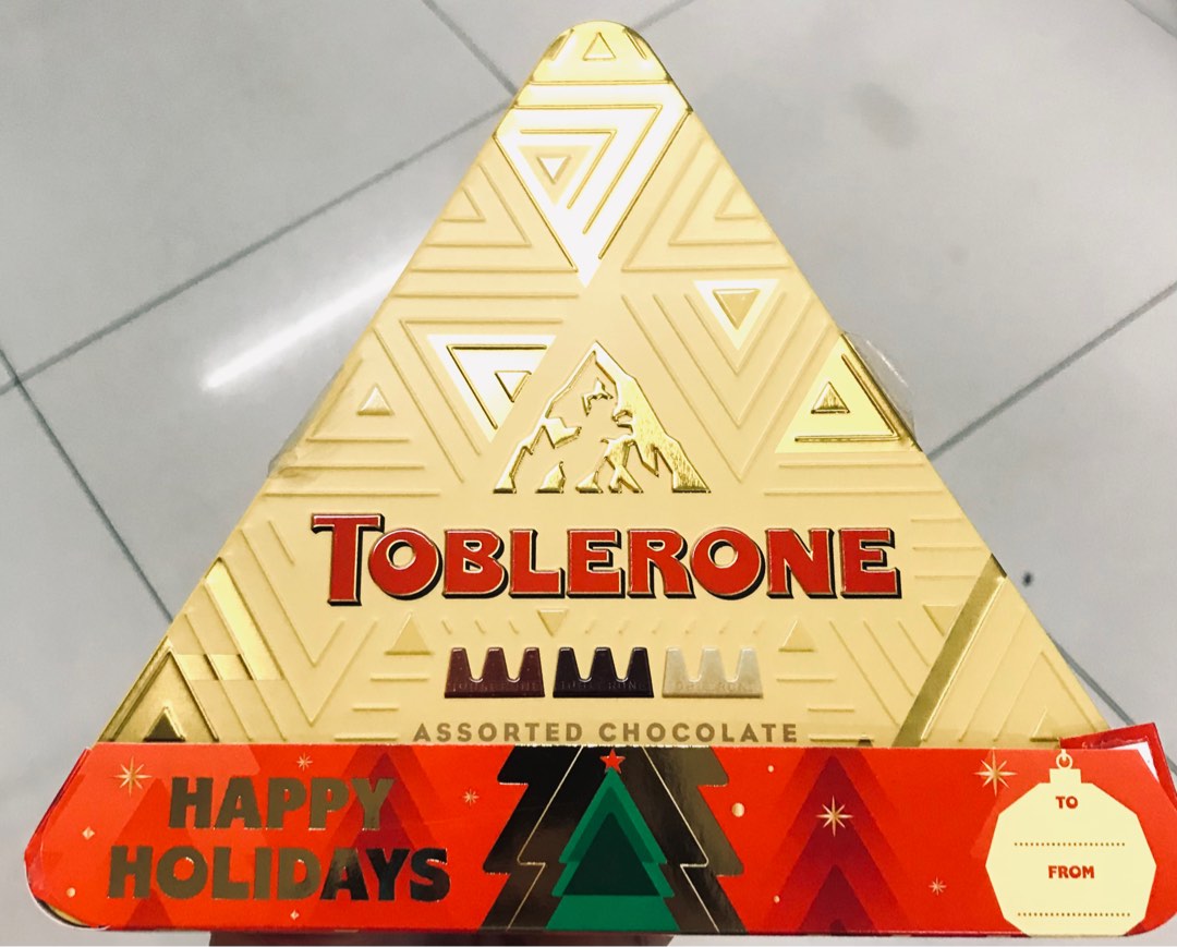 152g Toblerone Assorted Chocolate Gift Box, Food & Drinks, Packaged ...