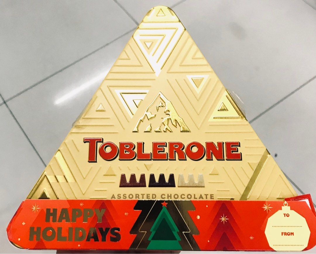 152g Toblerone Assorted Chocolate Gift Box, Food & Drinks, Packaged ...