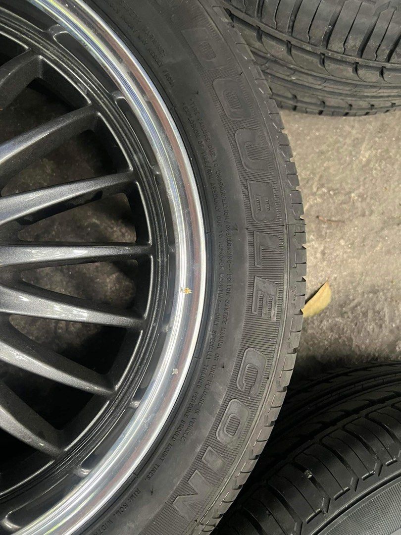 15” League Mags used 4Holes pcd 100 w/185-55-r15 Doublecoin Tire thick ...