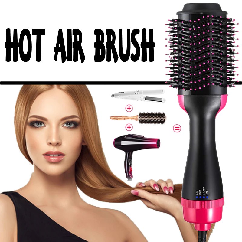 2 In 1 Multifunctional Hair Dryer And Volumizer Hair Brush Roller Rotate